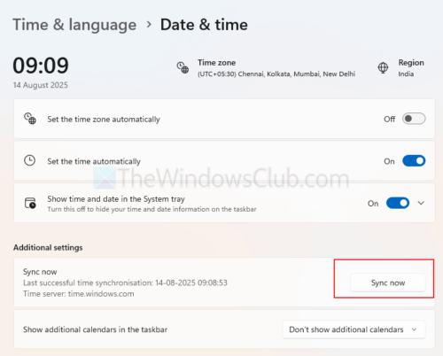 Cannot change time in Windows 11 [Fix]