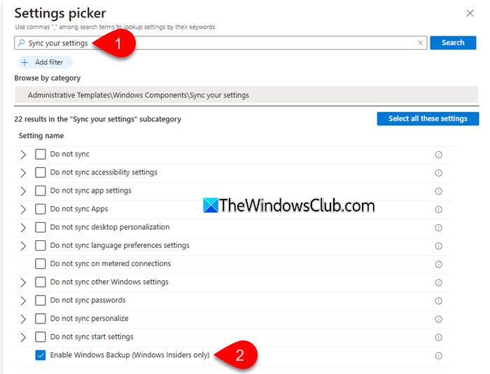 How to use Windows Backup for Organizations
