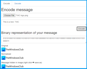 Free Steganography tools to hide text in image for Windows 11/10
