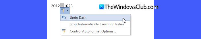 How to type Hyphen, En dash, and Em dash in Word