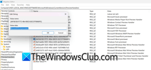 Word or Excel file preview not working in Explorer