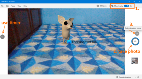 How to use 3D Viewer App in Windows 11