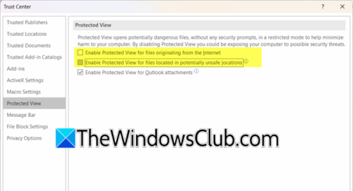 Word or Excel file preview not working in Explorer
