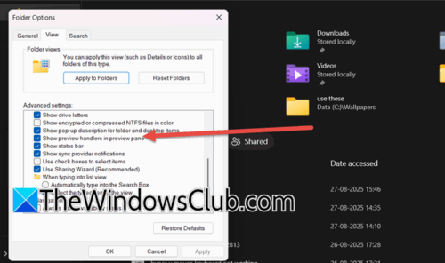 Word or Excel file preview not working in Explorer