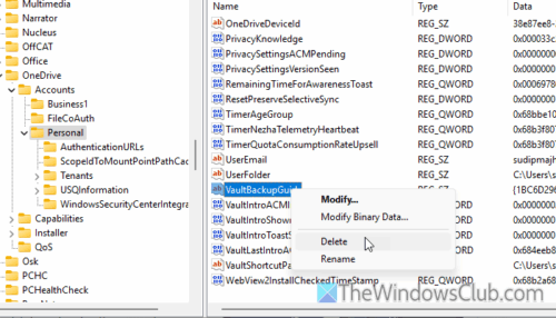 OneDrive Personal vault Error Code 0x8004db94