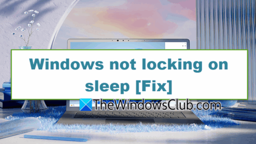 Windows PC does not Sleep; Sleep Mode not working in Windows 11