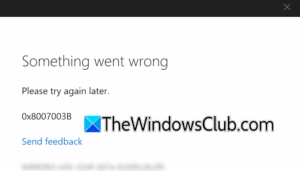 Fix 0x8007003B login error - Something went wrong