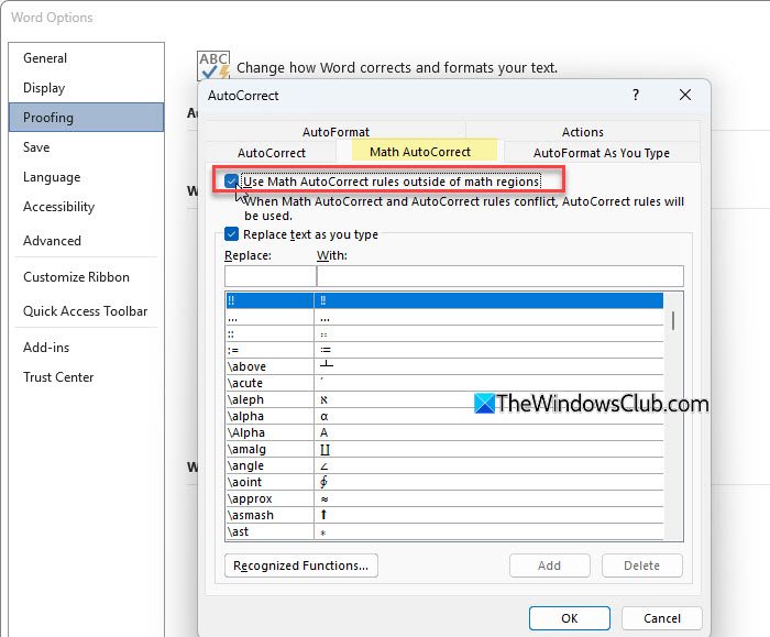 Word Equation not converting to professional format