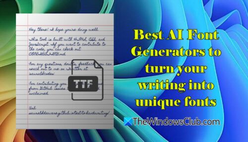 Best AI Font Generators to turn your writing into unique fonts