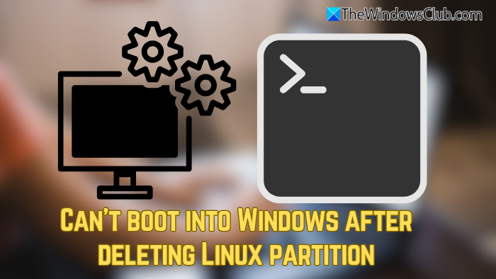 Cant Boot Into Windows After Installing Linux
