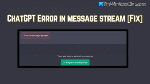 ChatGPT Error in message stream [Fix]