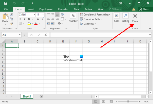 Cannot close Excel on Windows 11/10
