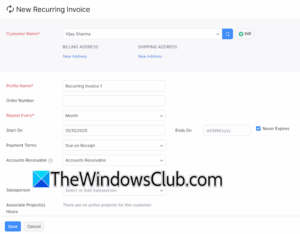 Automate recurring invoices & payment reminders in Zoho Books