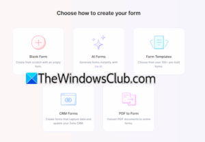Build and Embed Forms and collect Responses using Zoho Forms