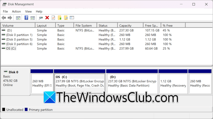 How to increase System Reserved Partition in Windows 11
