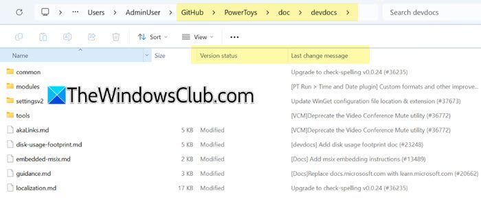 Add Repository Folders for Explorer Version Control in Windows 11