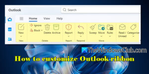 How to customize Outlook ribbon