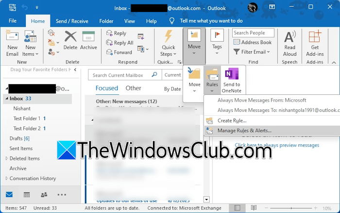 Outlook emails disappeared or missing [Fix]