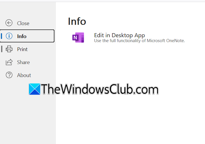 OneNote notebook not showing up in app