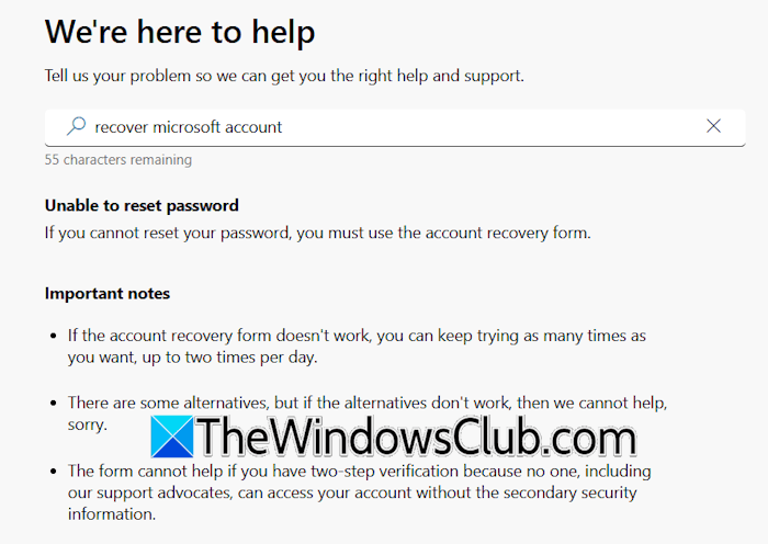 How to recover Microsoft account without email and phone number