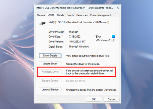 USB ports are not working in Windows 11