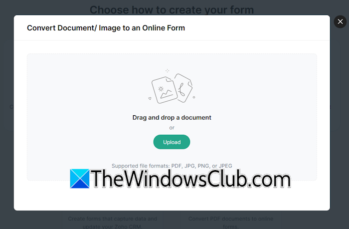 Build and Embed Forms and collect Responses using Zoho Forms