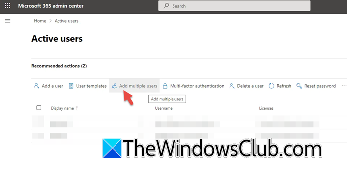 How to create Bulk Users in Office 365