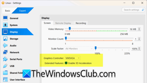 VirtualBox not detecting Graphics Card in Windows 11