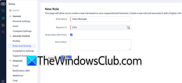 Set up Territories, Roles and Data Sharing rules in Zoho CRM
