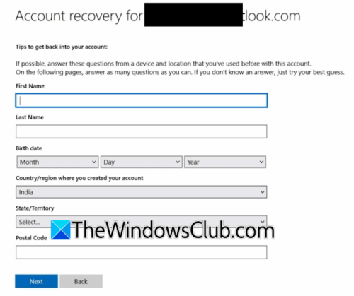 How to recover Microsoft account without email and phone number