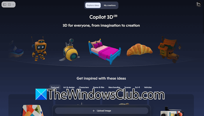 How to use Copilot for 3D image Generation?