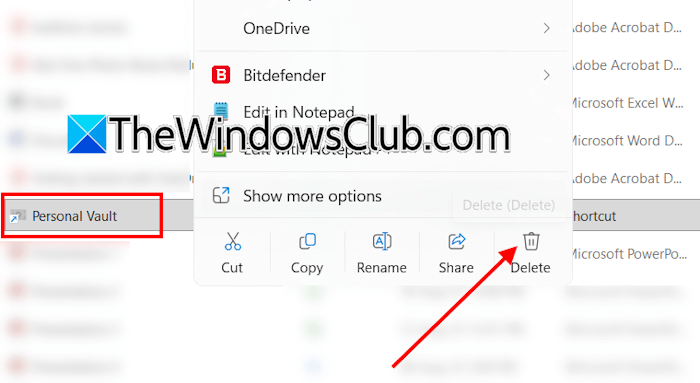 Your Personal Vault isn't up to date OneDrive error