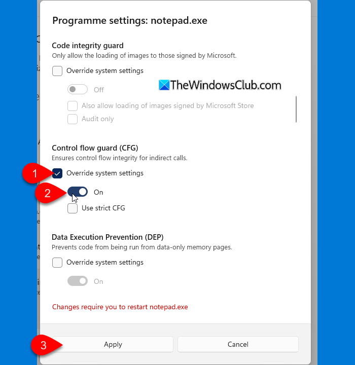 How to disable Exploit Protection in Windows 11