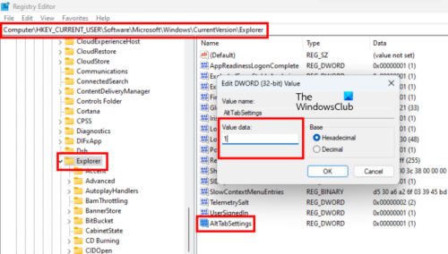 How to remove Alt+Tab Blur Background in Windows 11