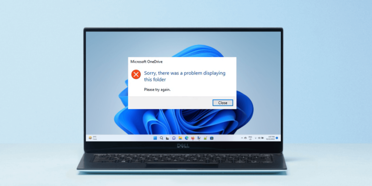 Fix OneDrive error: Sorry there is a problem displaying this folder