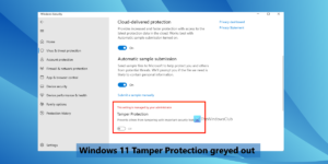 Turn On or Off Reputation-based protection settings in Windows 11