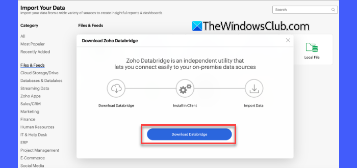 How to connect Data Sources in Zoho Analytics?