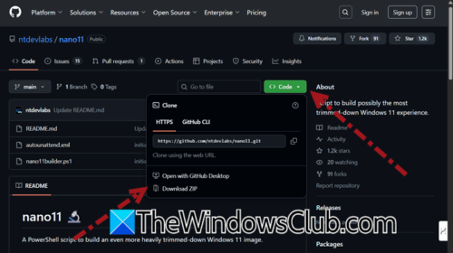 Use Nano11 to build a smaller Windows 11 ISO