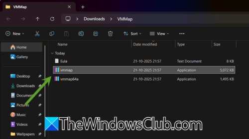 How to install and use Sysinternals VMMap on Windows 11