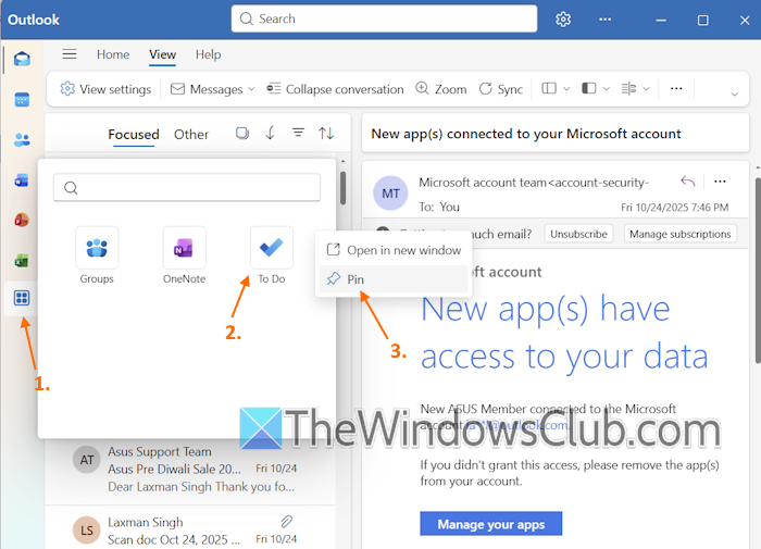 Outlook To Do list not showing or working