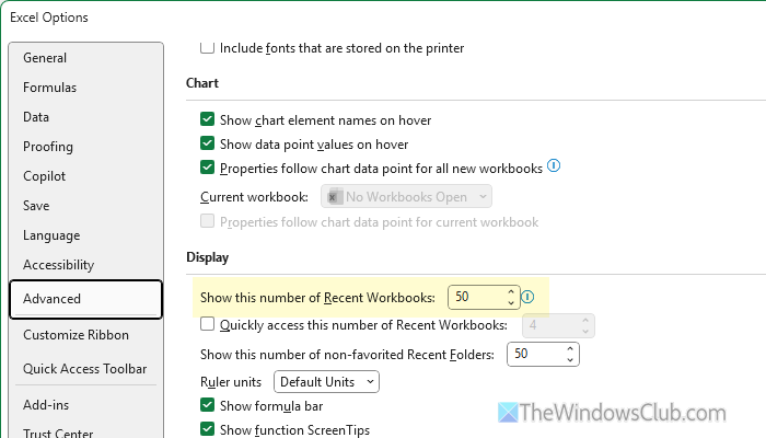 Recent and pinned items missing in Word, Excel, PowerPoint