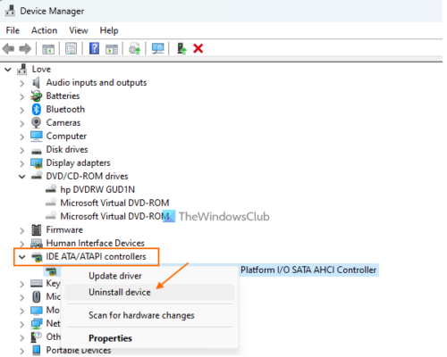 Valid ATAPI Device cannot be found in Windows 11/10