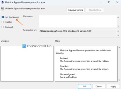 App and Browser Control Missing