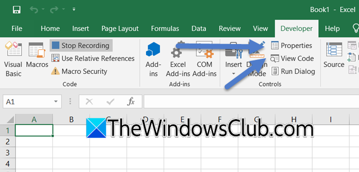 Design Mode greyed out in Excel; How to enable it?