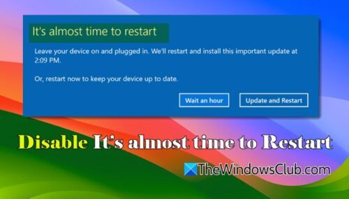Schedule Windows Update download & install time using ABC-Update
