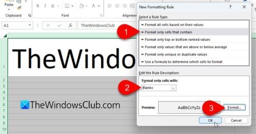 How to grey out unused cells in Excel