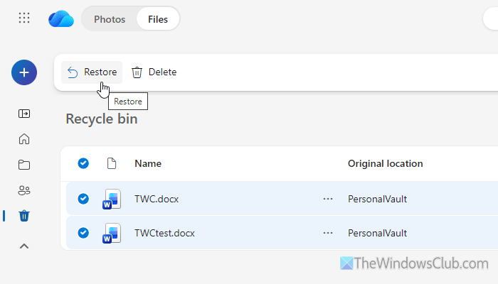 OneDrive Personal Vault suddenly empty