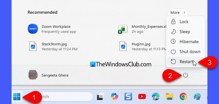 Disable It’s almost time to Restart in Windows 11