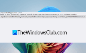 Unexpected application error in Clipchamp [Fix]
