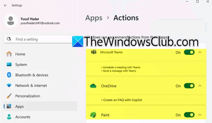 Enable, Disable AI Actions in Explorer Context Menu in Windows 11
